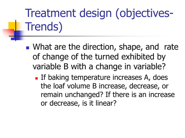 Principles of experimental design | PPT