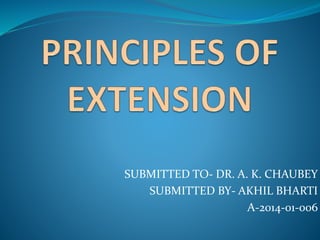 Principles of extension | PPTX