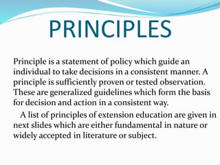 Principles of extension | PPTX