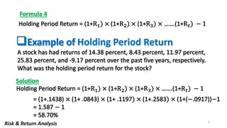 Risk and Return Analysis .ppt By Sumon Sheikh | PPTX