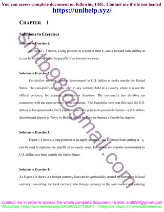 Solutions for Exercises: Principles of Financial Engineering (3rd ...