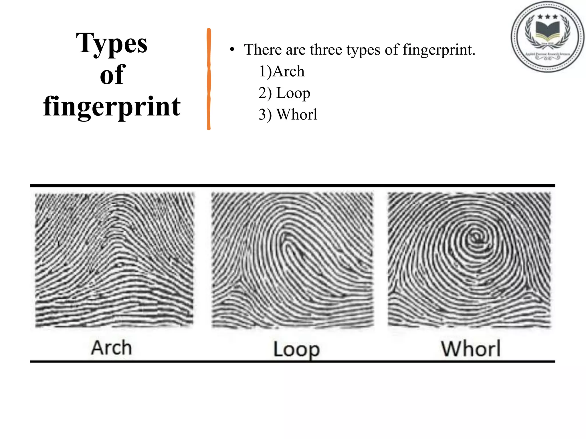 Principles of fingerprints | PPTX