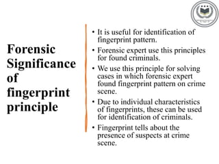 Principles of fingerprints | PPTX