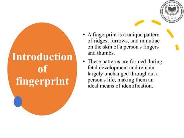 Principles of fingerprints | PPTX