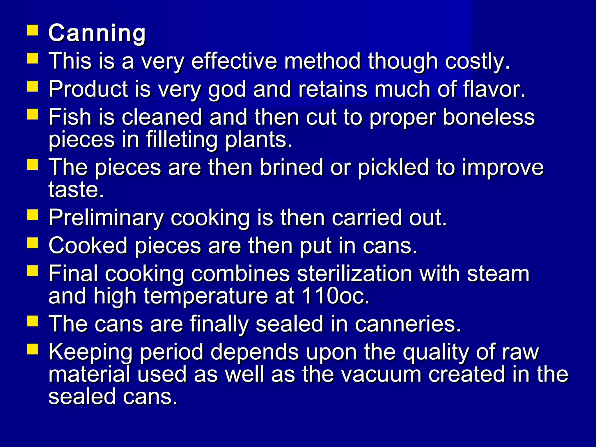 Principles of fish preservation and processing | PPT