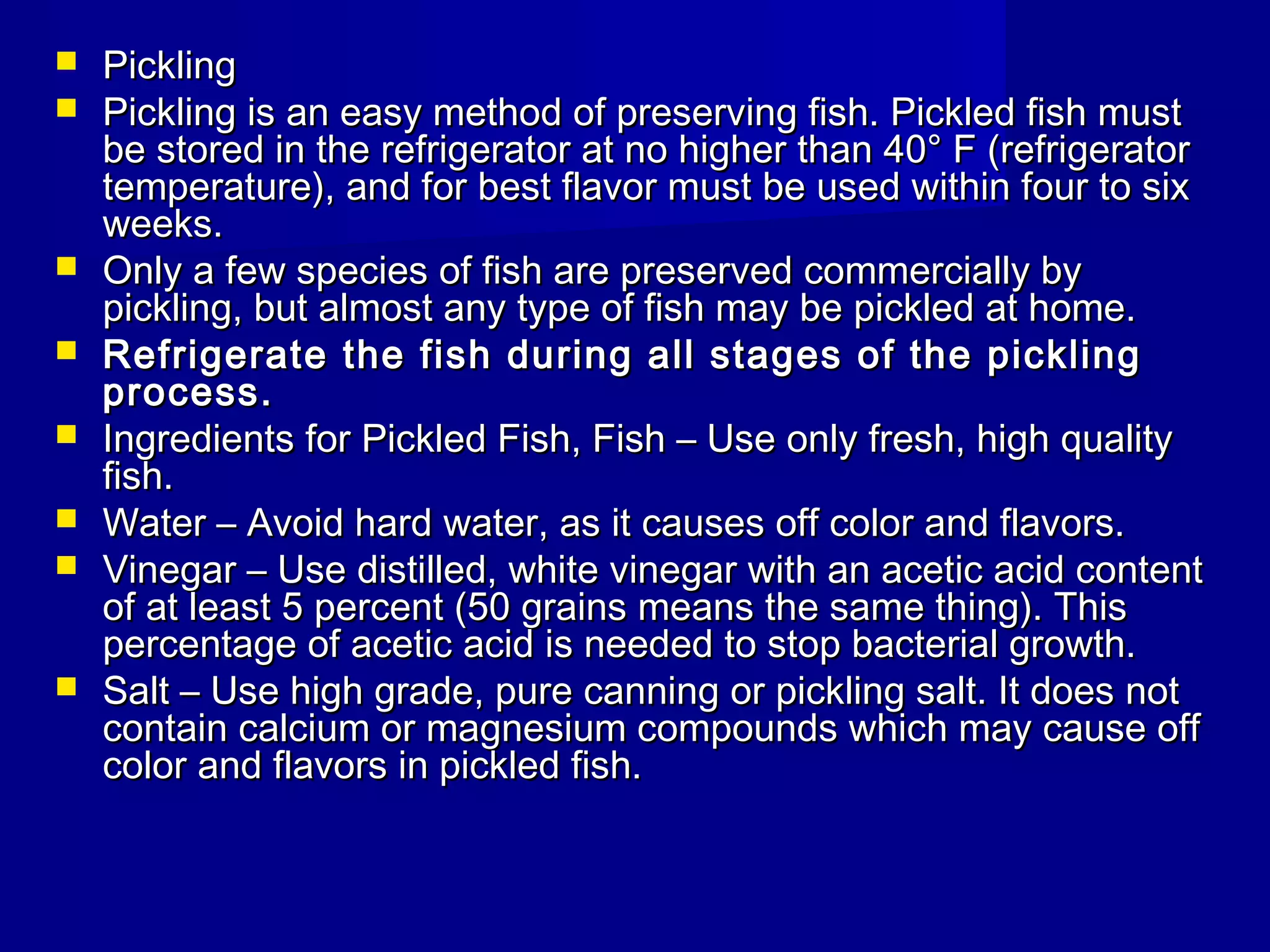 Principles of fish preservation and processing | PPT