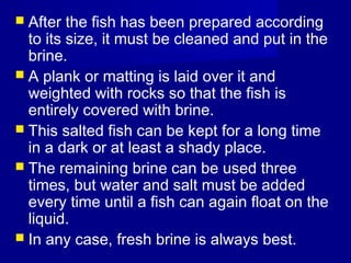 Principles of fish preservation and processing | PPT