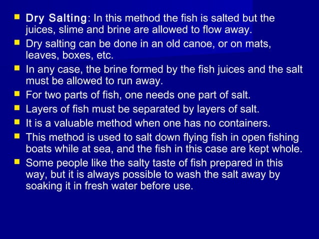 Principles of fish preservation and processing | PPT