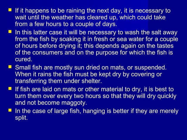 Principles of fish preservation and processing | PPT