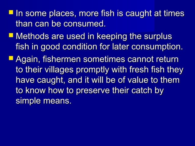 Principles of fish preservation and processing | PPT
