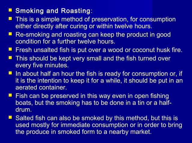 Principles of fish preservation and processing | PPT