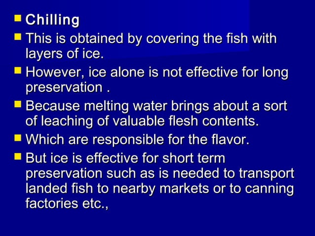 Principles of fish preservation and processing | PPT