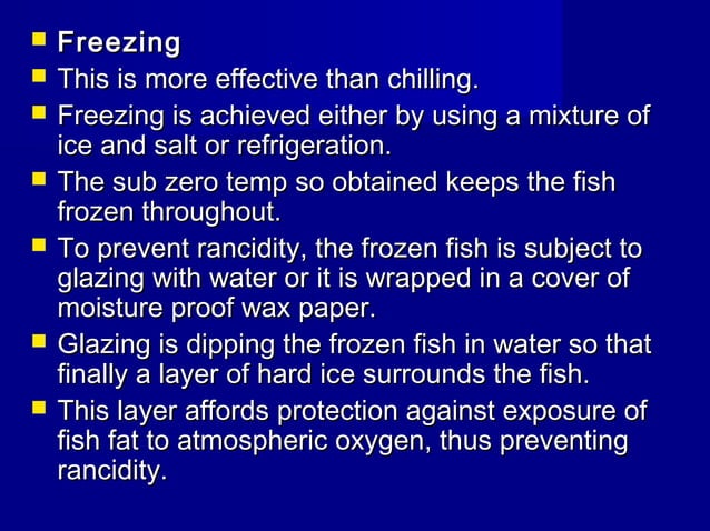 Principles of fish preservation and processing | PPT