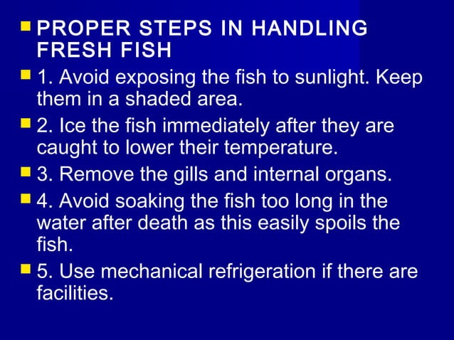Principles of fish preservation and processing | PPT