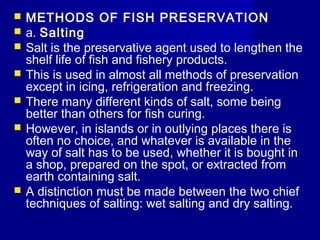Principles of fish preservation and processing | PPT