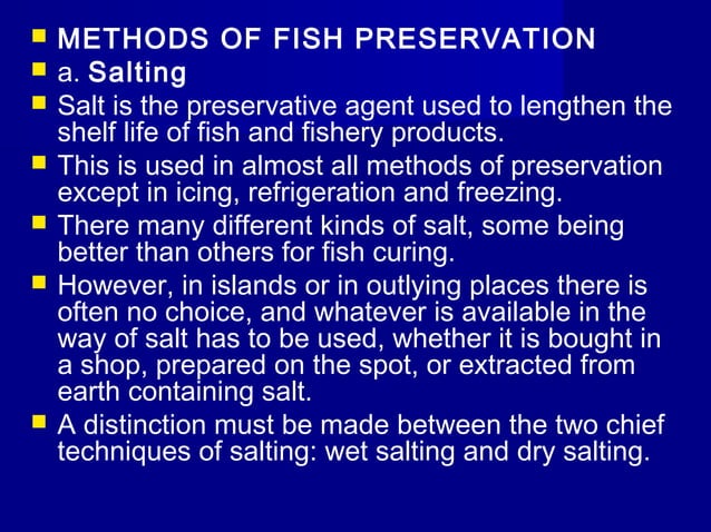 Principles of fish preservation and processing | PPT