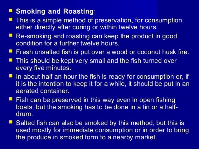 Principles of fish preservation and processing