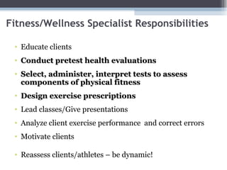 Principles of fitness assessment student | PPT