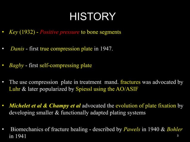 Principles of fixation and osteosynthesis in trauma | PPT