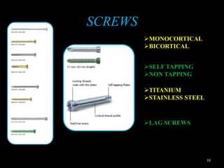 Principles of fixation and osteosynthesis in trauma | PPT