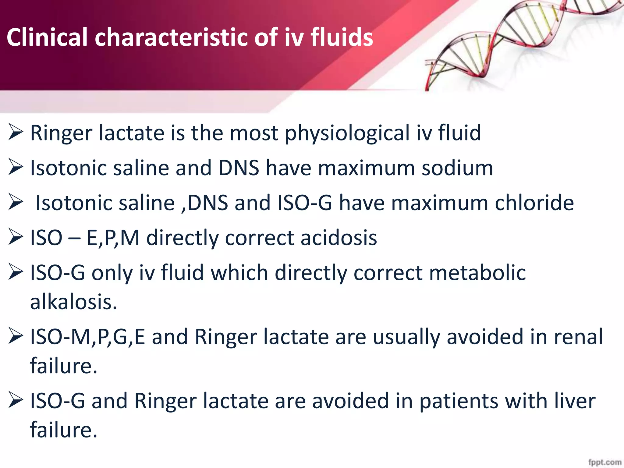 Principles of fluid therapy | PPTX