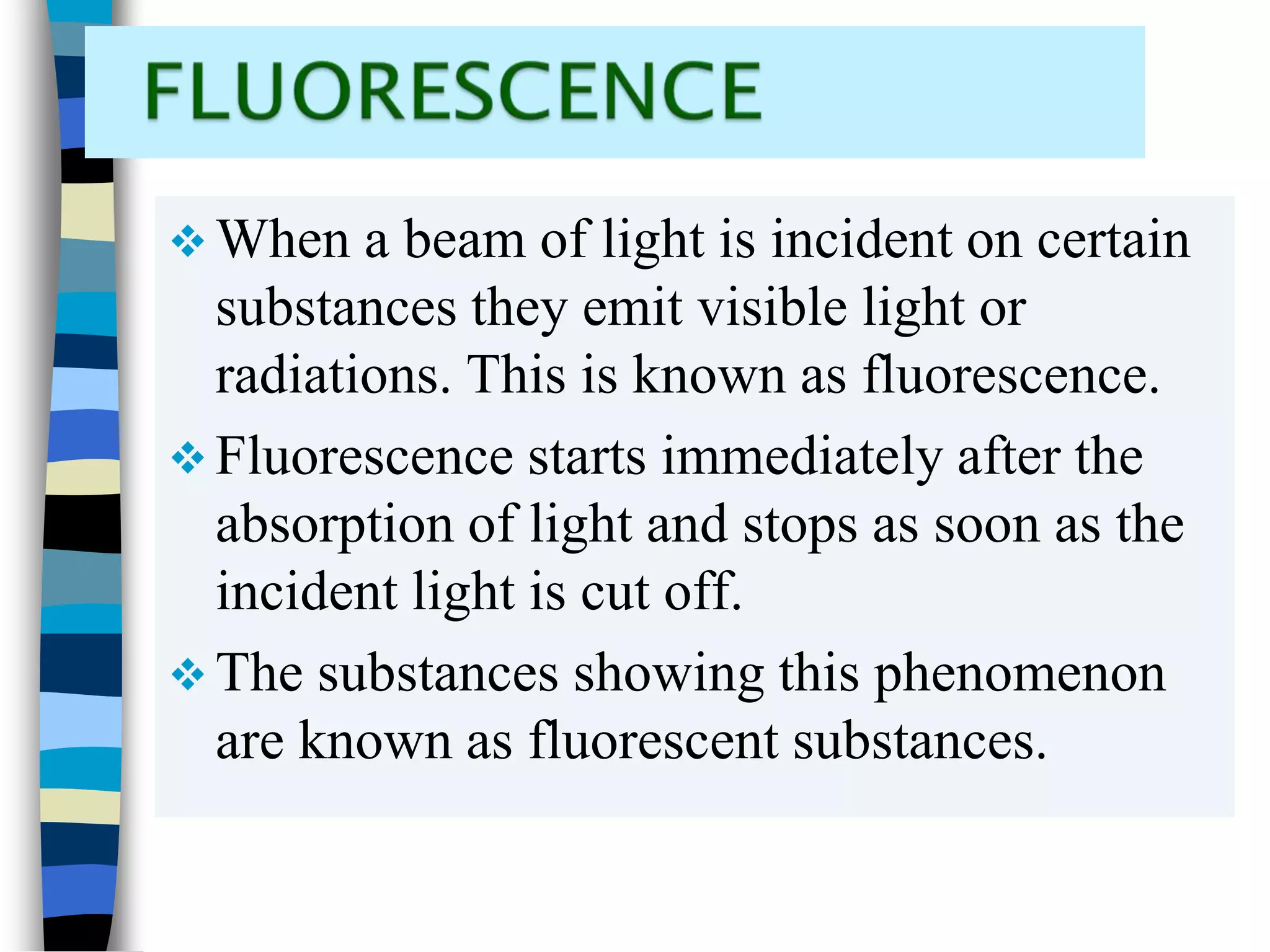 Principles of fluorimetry by ANN | PPTX
