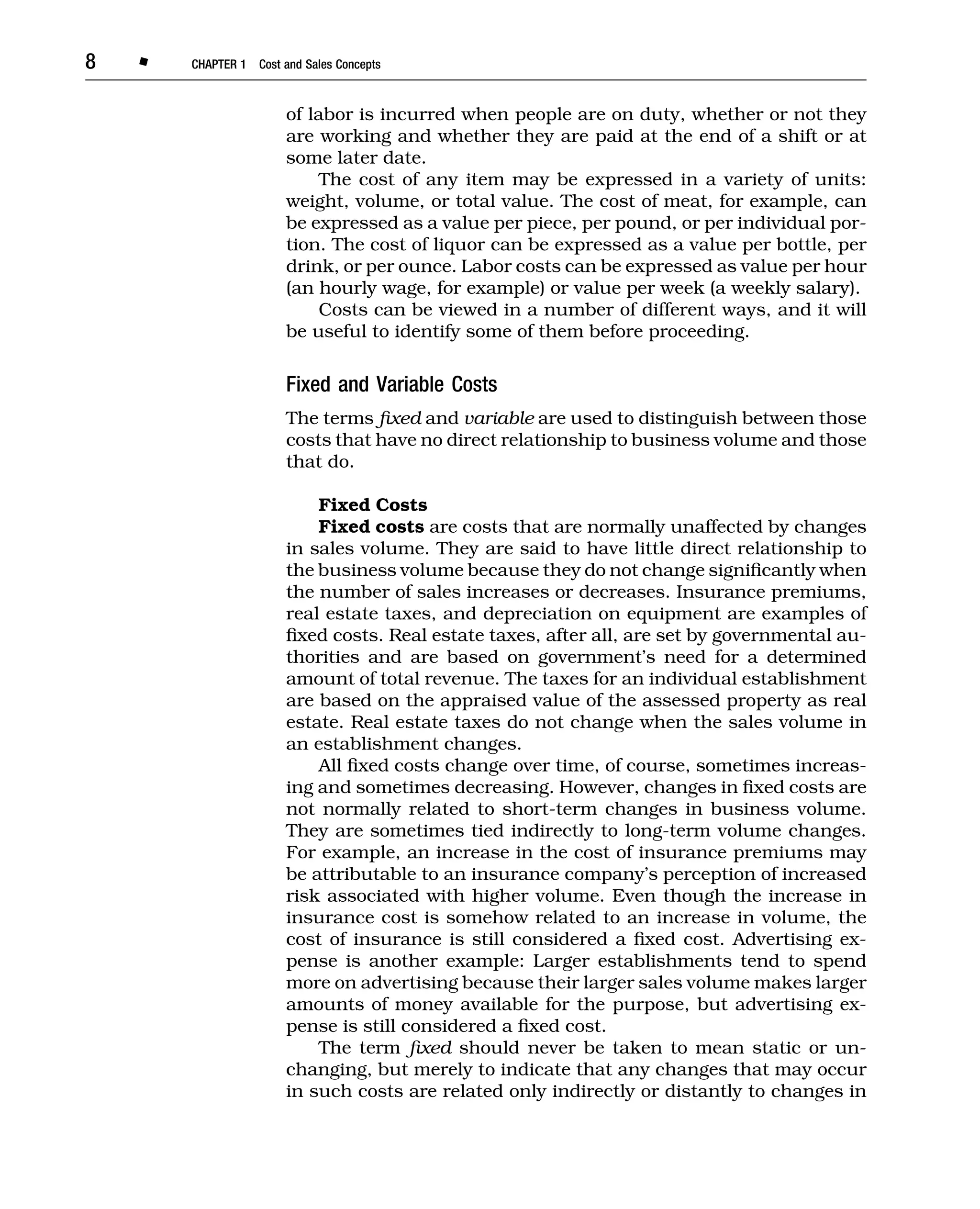 Principles of food beverage and labor cost controls | PDF