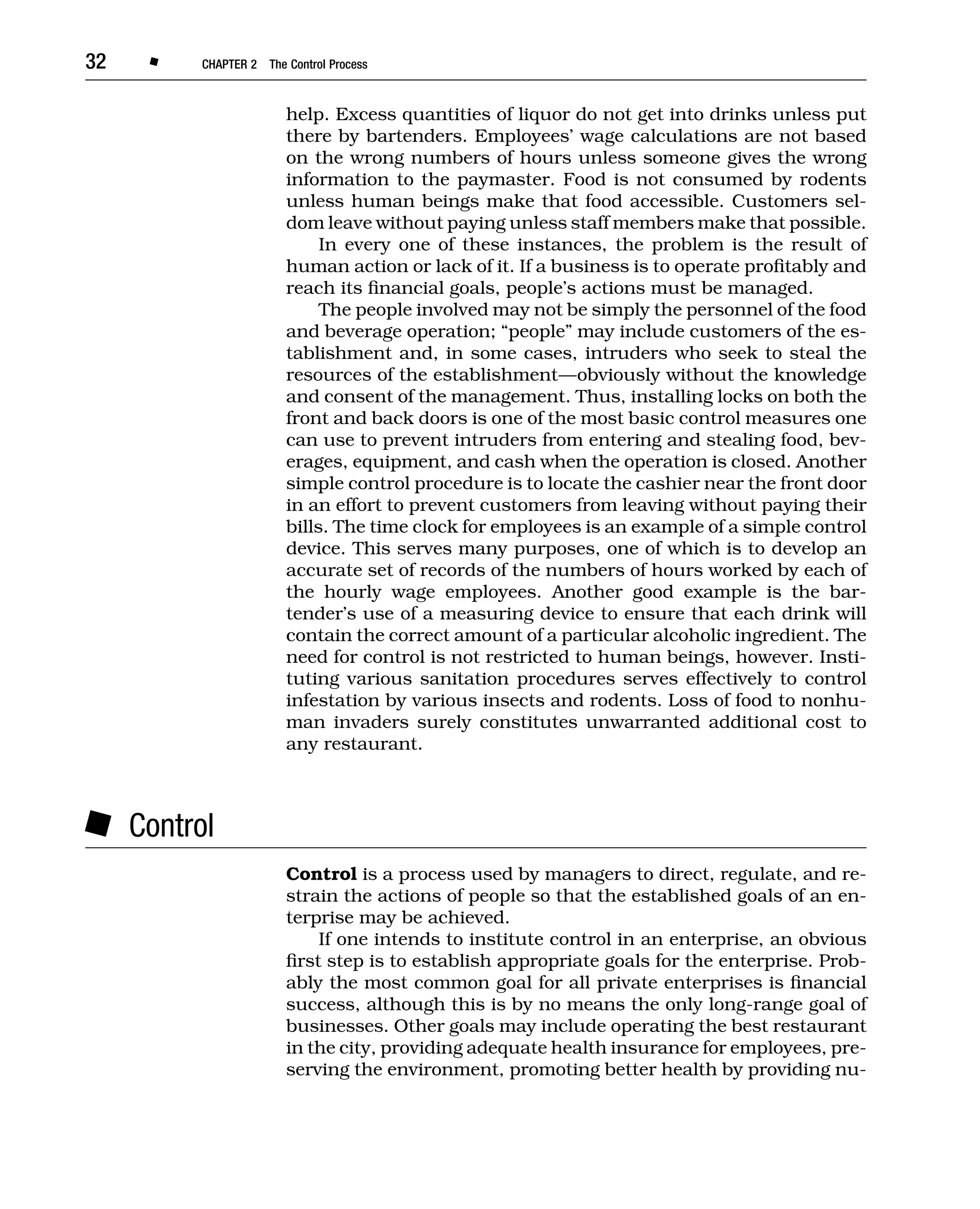 Principles of food beverage and labor cost controls | PDF