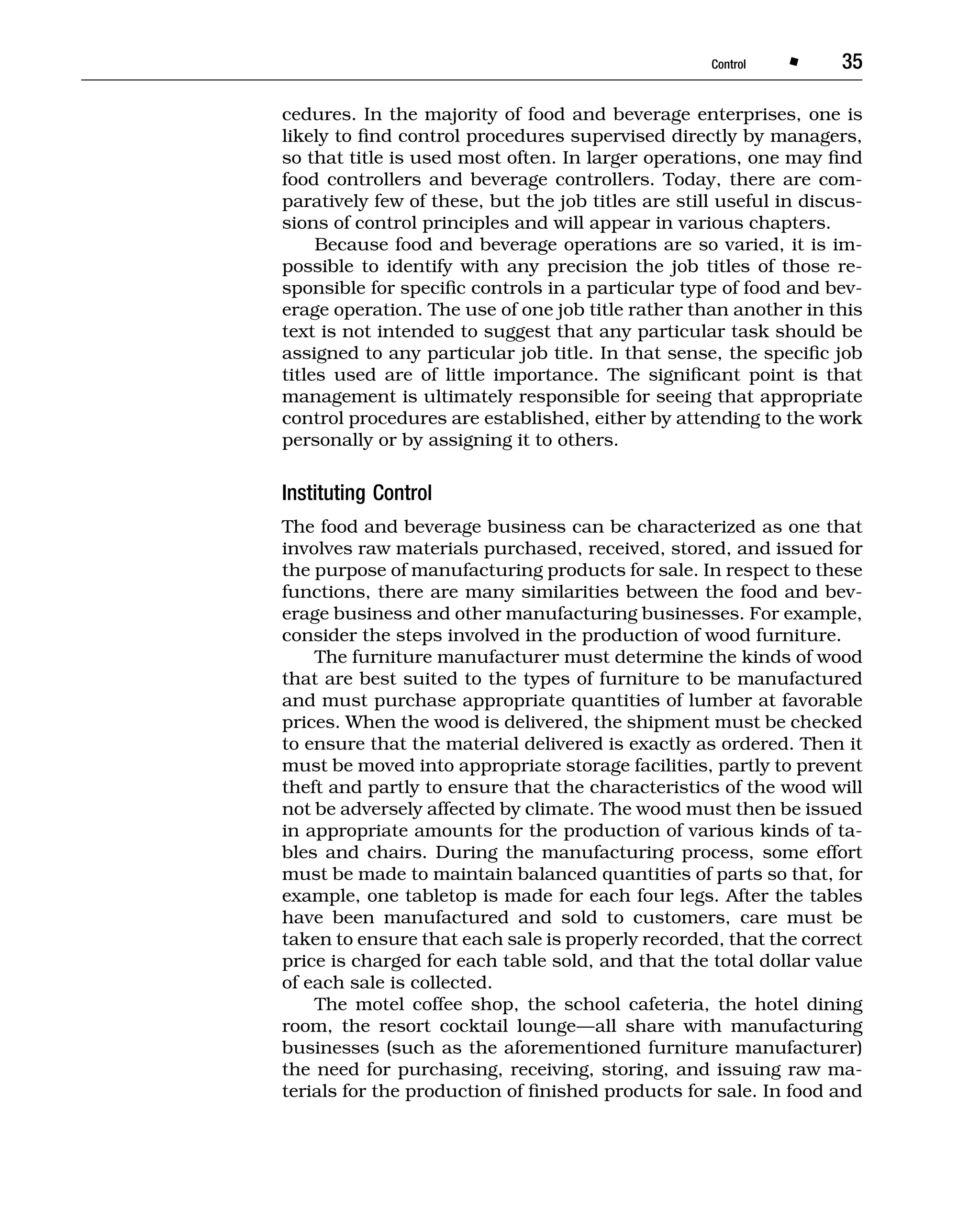 Principles of food beverage and labor cost controls | PDF