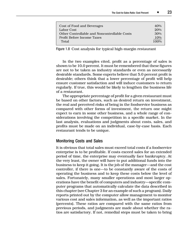 Principles of food beverage and labor cost controls | PDF