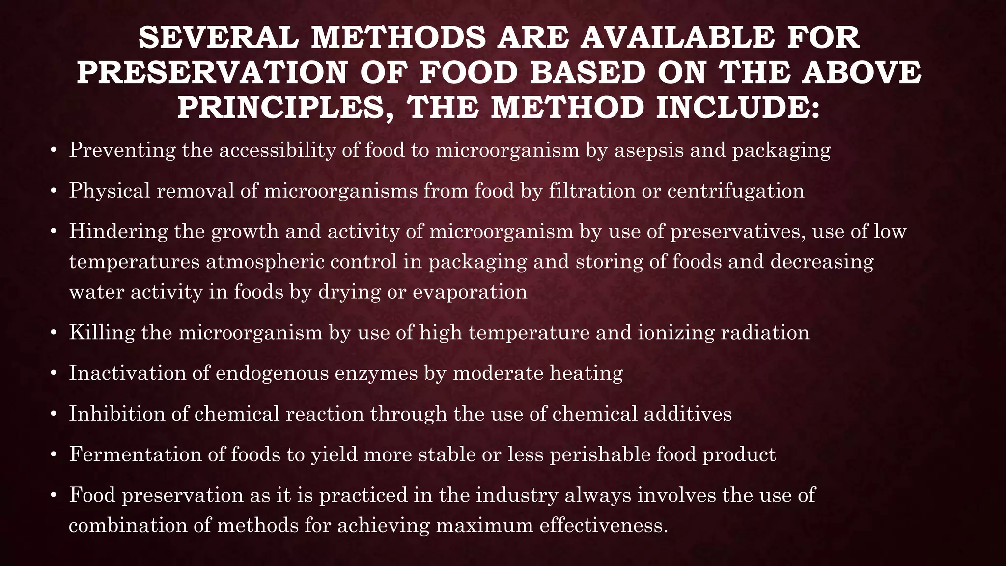 Principles of food preservation_ Dr. Sonia | PPTX