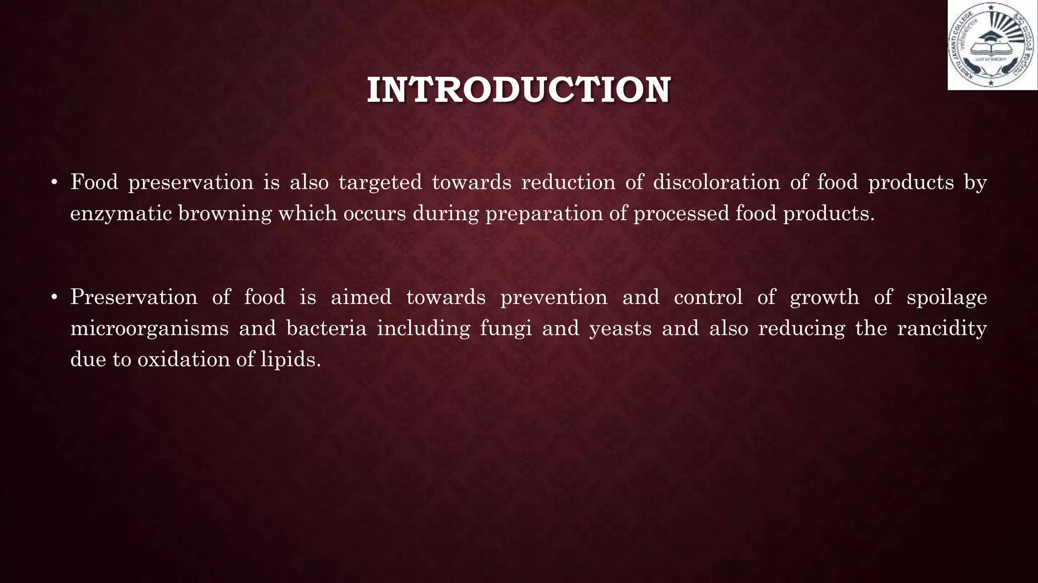 Principles of food preservation_ Dr. Sonia | PPTX