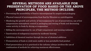 Principles of food preservation_ Dr. Sonia | PPTX