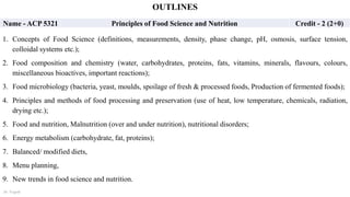 Principles of Food Science and Nutritions | PDF