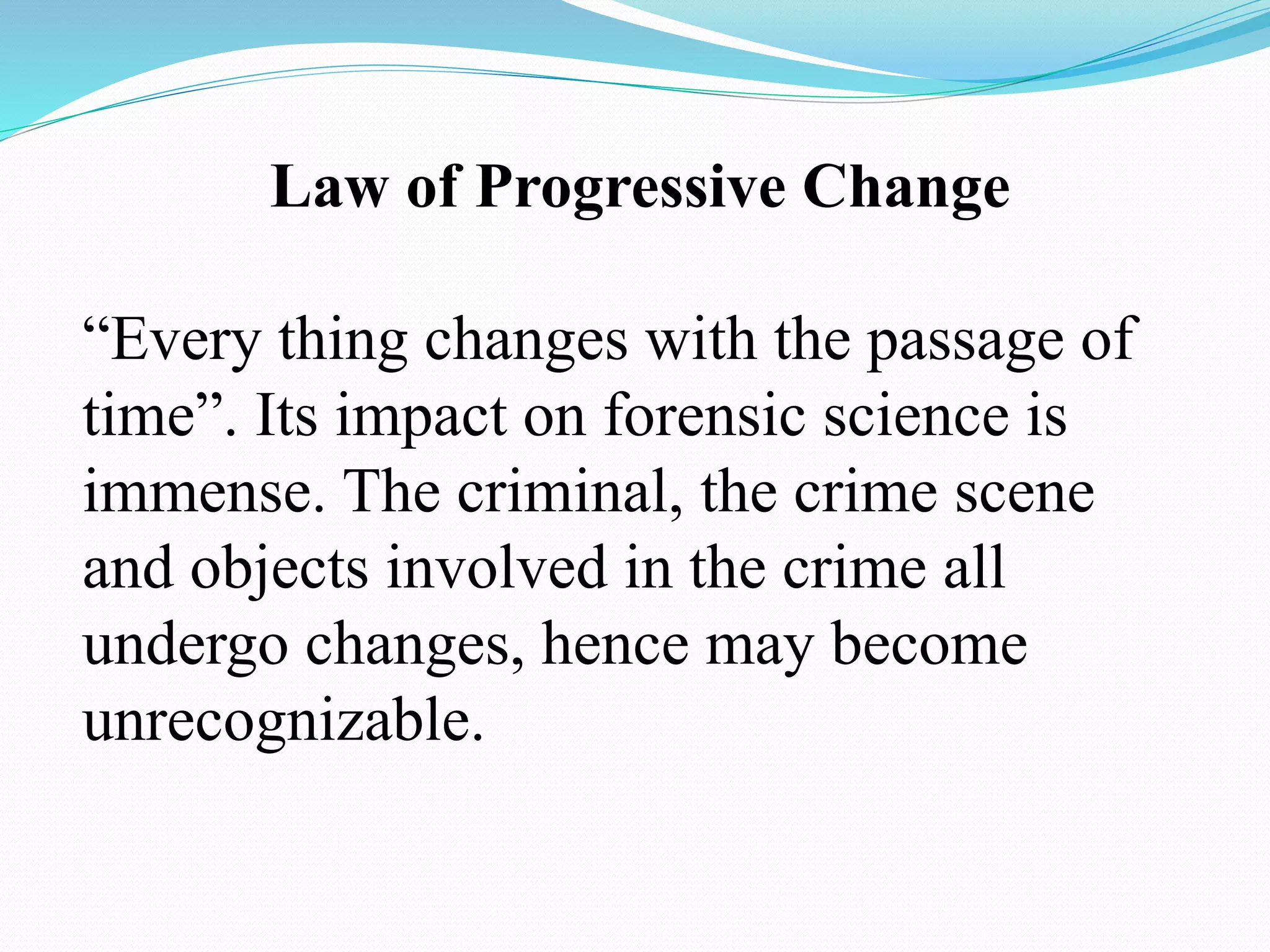 Principles of forensic science | PPTX