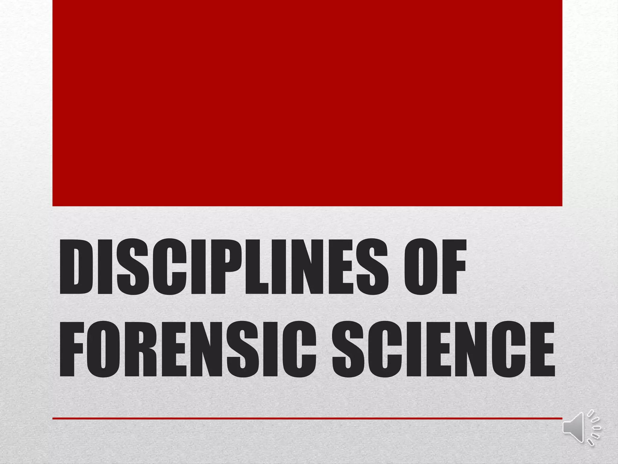 Principles of forensic science | PPTX