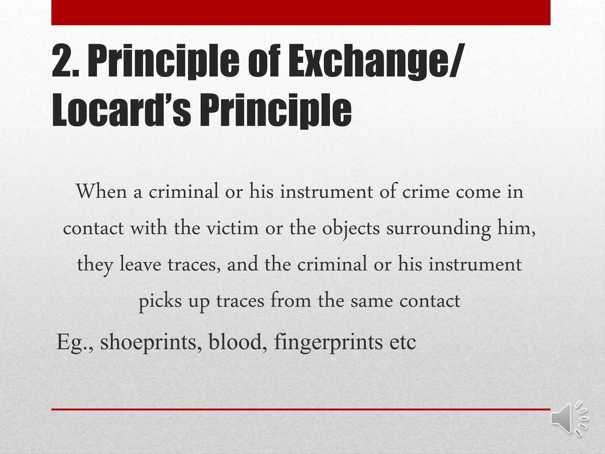 Principles of forensic science | PPTX