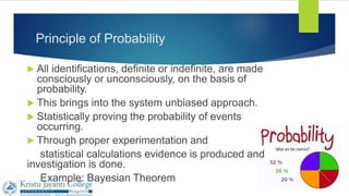 Principles of forensic science - Kristu Jayanti College | PPT | Science