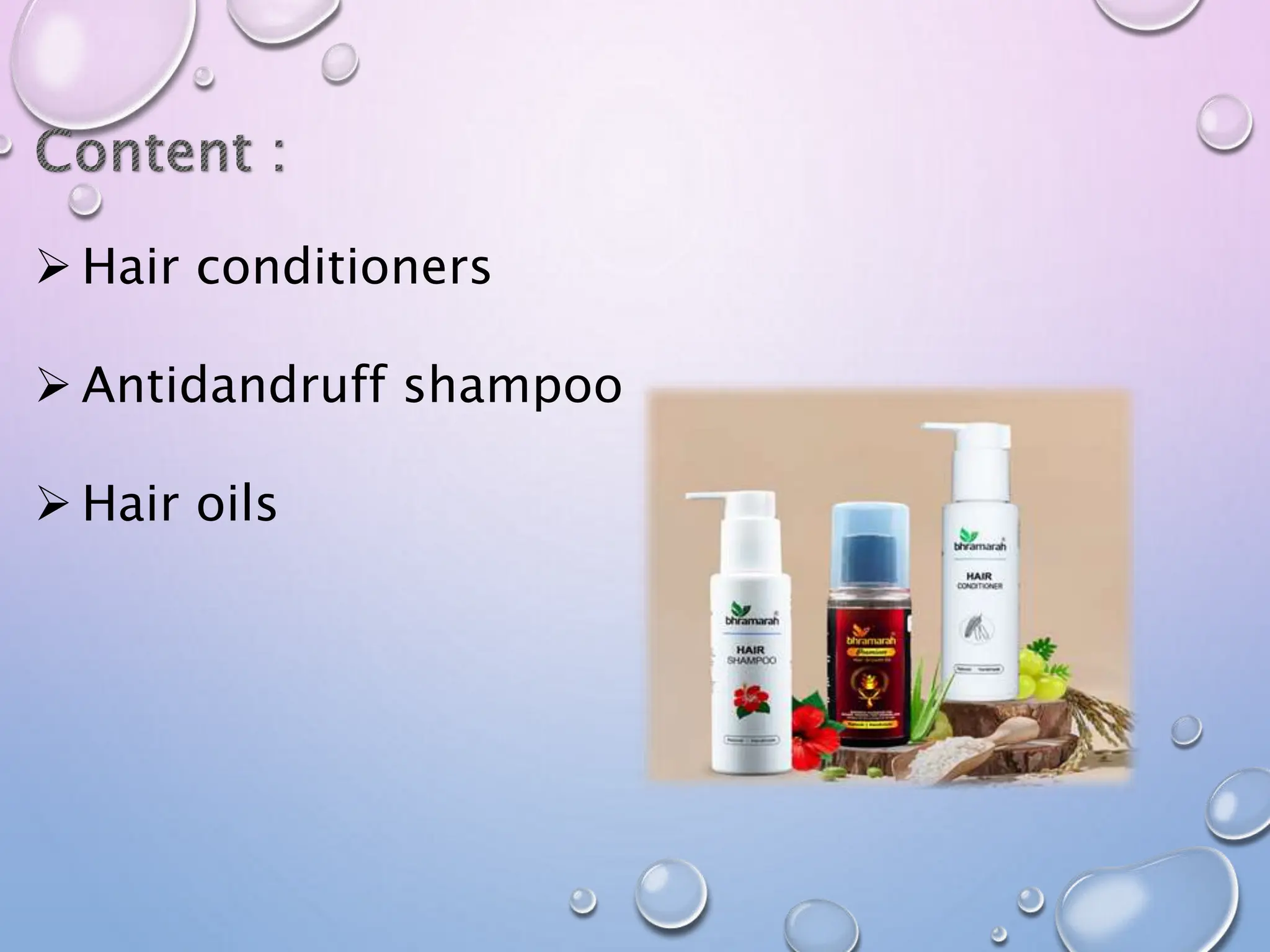 Principles & Formulation of Hair Care Products | PPTX