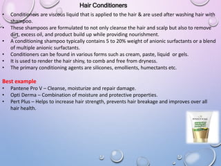 Principles & Formulation of Hair Care Products | PPTX