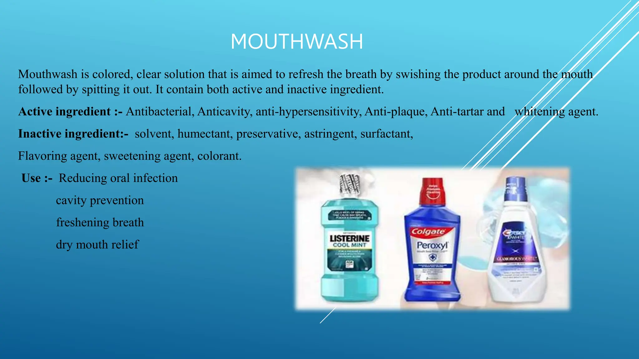 Principles of formulation of oral care products .pptx