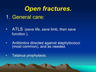 Principles of fractures on orthopedic field | PPT