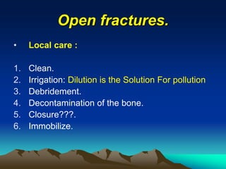 Principles of fractures on orthopedic field | PPT