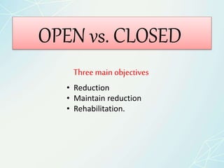 Principles of fractures management | PPTX