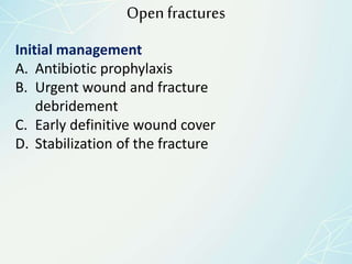 Principles of fractures management | PPTX