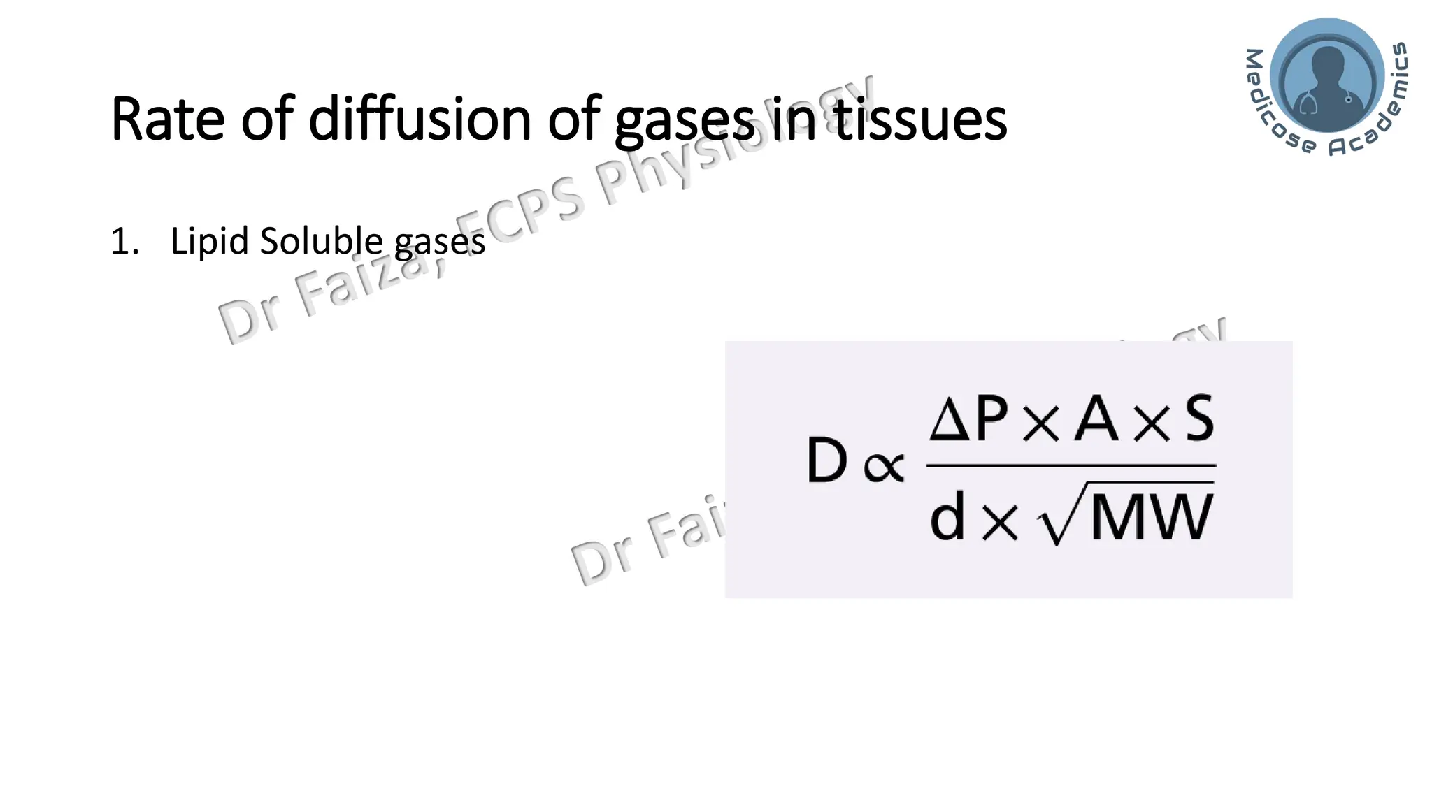 Principles of Gaseous Exchange across respiratory membrane | PDF