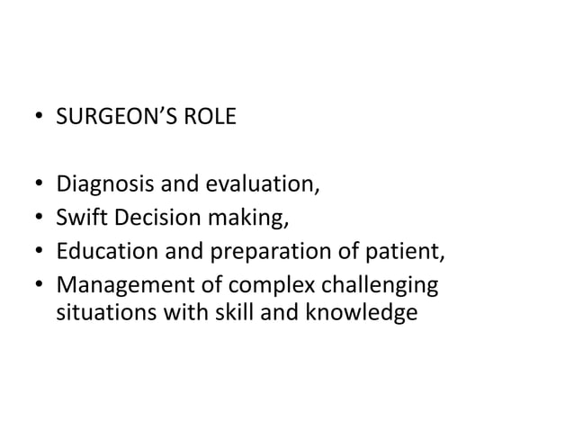 Principles of general surgery | PPTX | First Aid | Injuries