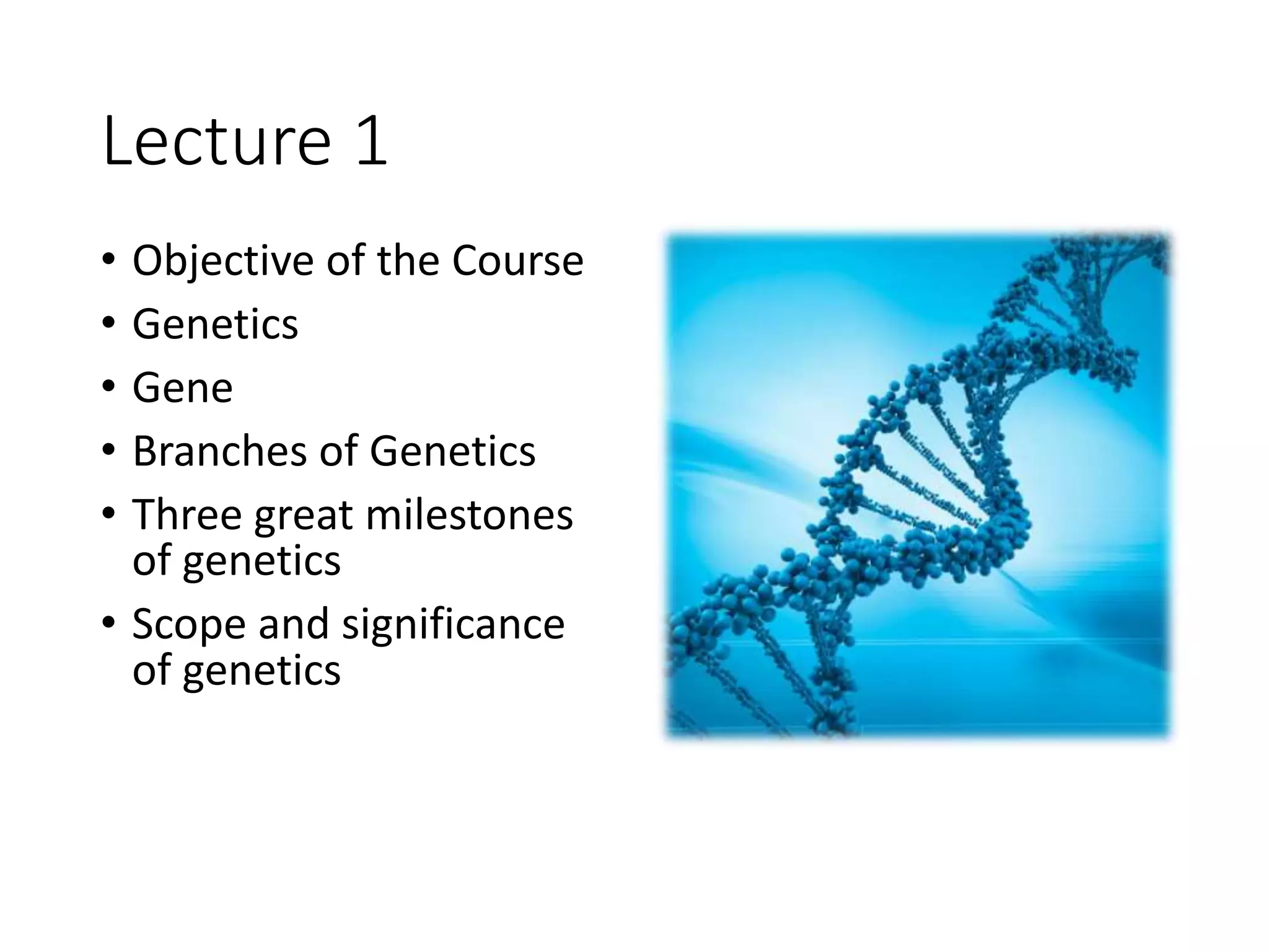 Principles of genetics | PPTX