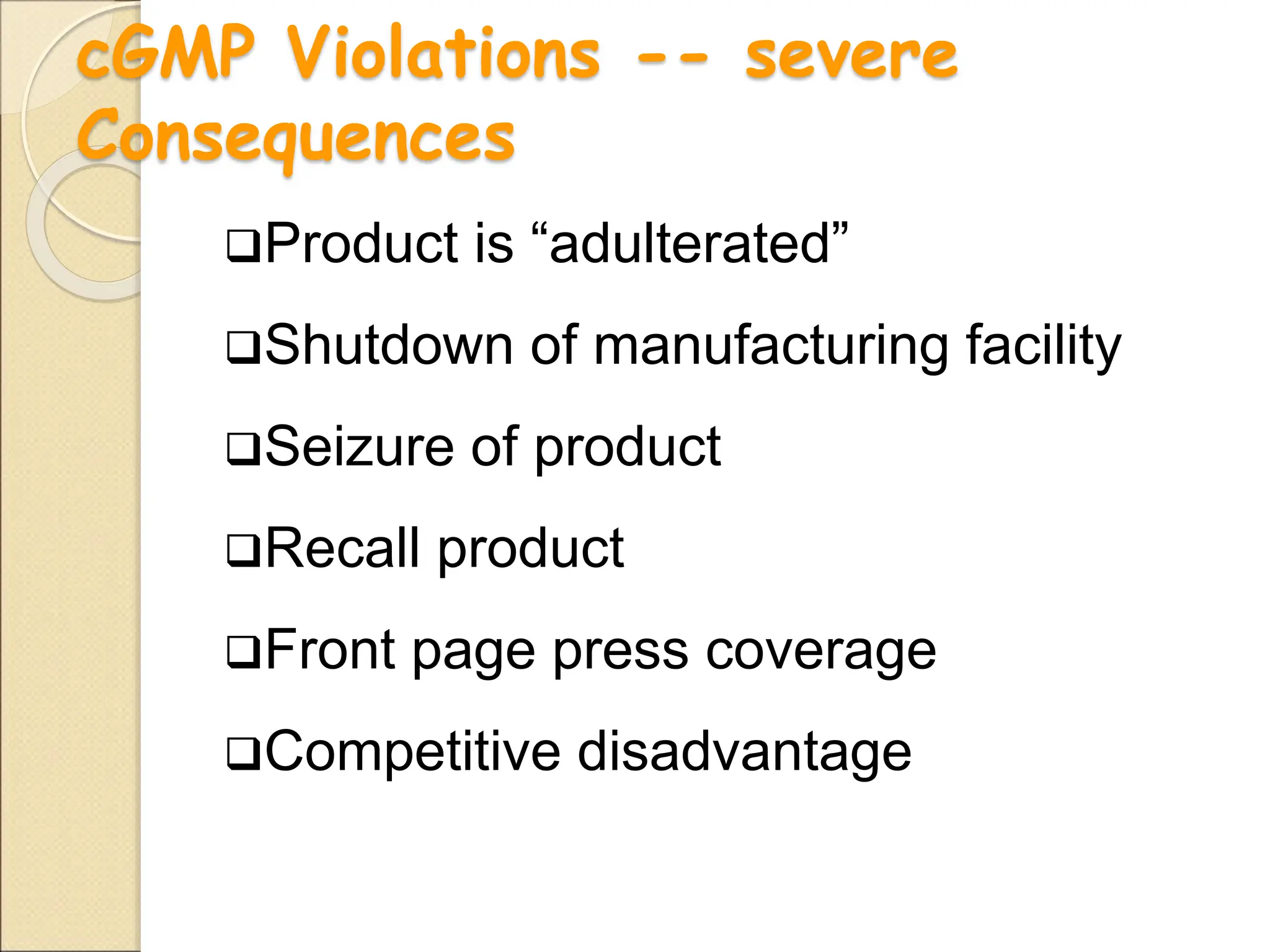 Principles of GMP Training Module Program | PPT
