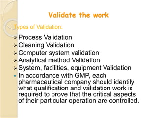 Principles of GMP Training Module Program | PPT